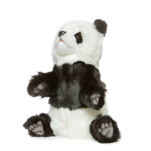 HANSA 7165 PANDA Bear Hand Puppet Realistic Plush Soft Toy £35.00 ...