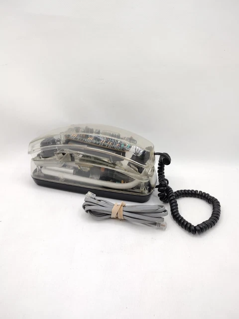 VINTAGE RADIO SHACK Clear Retro See Through Neon Phone 43-861 £31.92 ...