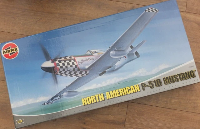 AIRFIX A14001 - Wwii Us North American P-51D Mustang - Rare 1/24 Scale Model Kit £99.00 ...