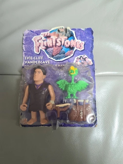FLINTSTONES MOVIE ACTION Figure Evil Cliff and Vandercave Mattel £9.99 ...