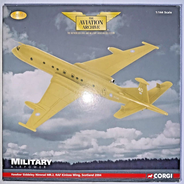 CORGI HAWKER SIDDELEY Nimrod MR2P AA35601 RAF Kinloss Aviation Archive ...