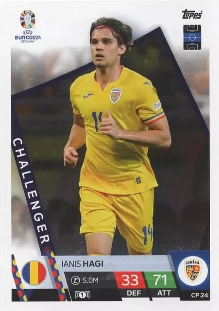 MATCH ATTAX EURO 2024 Ianis Hagi Romania Challenger Topps UEFA Card CP ...