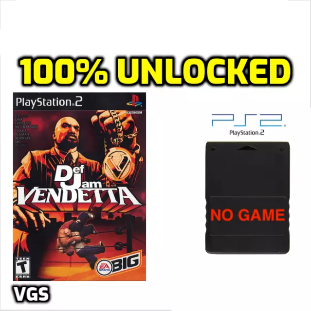 Ps2 Def Jam Vendetta Memory Card All Characters And Stages Unlocked 2515 Picclick Ca