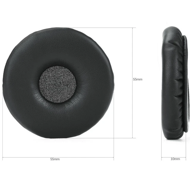 OREILLETTES NOIRES EN mousse à mémoire de forme pour JABRA Biz 2400 II ...