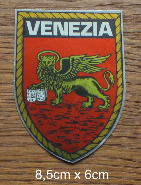 STICKER AUFKLEBER VENEZIA Venedig Wappen Markuslöwe Leone di San Marco ...