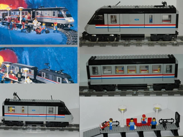LEGO 9V EISENBAHN TRAIN 4558 SET - Metroliner Lok / Waggon - ENGINE ...