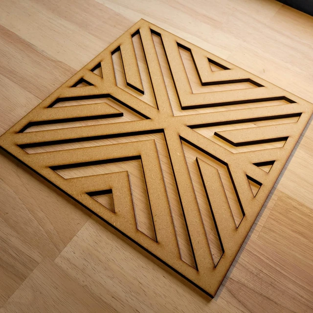 HERRINGBONE DECORATIVE SCREEN Radiator Cabinet square MDF Panel 2ft x ...