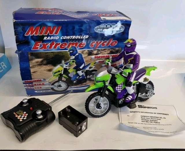MEGA MOTORS MINI Radio Controlled RC Extreme Cycle Remote Tested ...