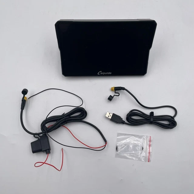 CARPURIDE W702 MOTORCYCLE 7' Waterproof Touchscreen CarPlay Android GPS ...