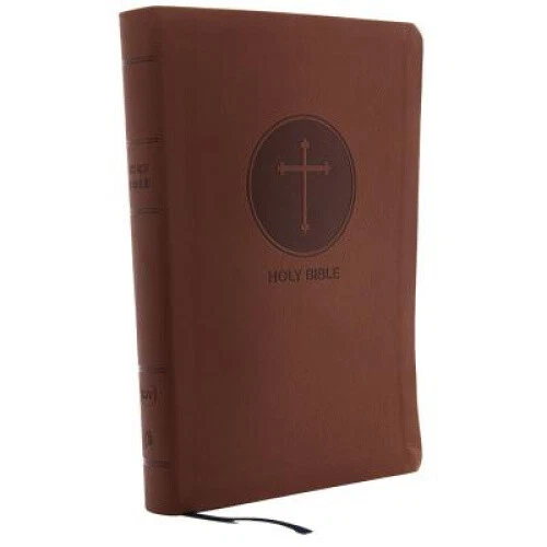 KJV HOLY BIBLE, Giant Print Center-Column Reference Bible, Brown Leathersoft, EUR 35,78 ...