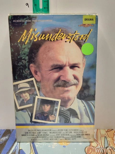 EX-RENTAL MISUNDERSTOOD (1983) Big Box VHS (1984 MGM/UA) Rip Torn Gene ...