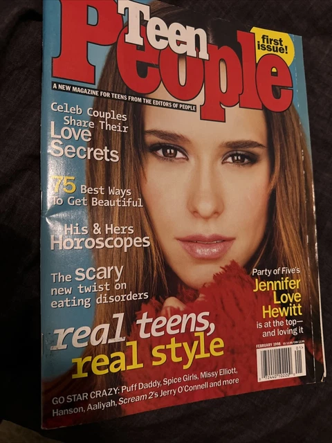 TEEN PEOPLE FIRST Issue 1st Jennifer Love Hewitt Magazine February 1998 £22.98 - PicClick UK