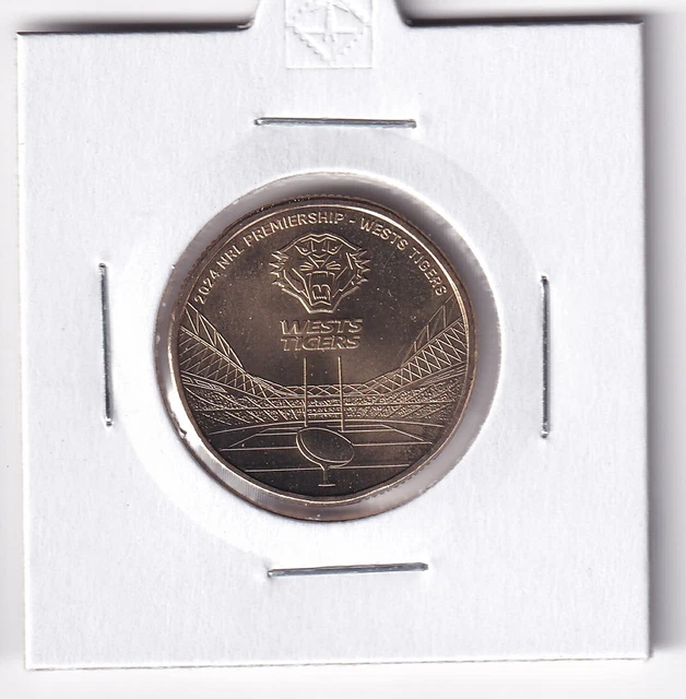 AUSTRALIAN: 2024 $1 Nrl Rugby West Tigers Unc Coin In 2X2 Holder . EUR ...