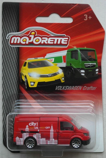 MAJORETTE VW VOLKSWAGEN Crafter rot City Tour Hop On Hop Off Neu/OVP ...