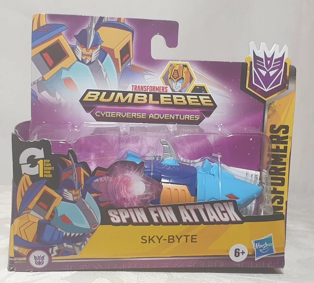 BRAND NEW TRANSFORMERS Bumblebee Cyberverse Spin Fin Attack Sky-Byte ...