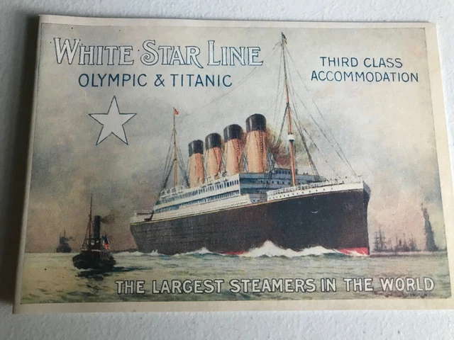 TITANIC BRITANNIC OLYMPIC White Star Line Exhibition Poster Sa 1998 ...