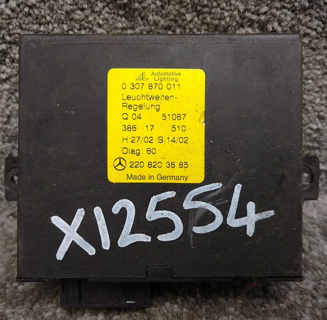 MERCEDES W220 S Class Xenon Headlight Level Control Unit ECU 2208203685 ...