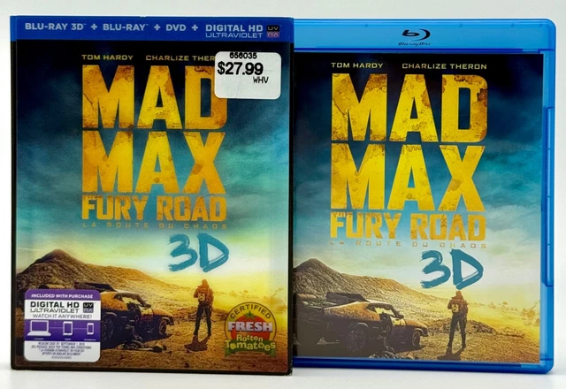 MAD MAX: FURY Road (3D Blu-ray, Blu-ray, DVD, 2015) $22.49 - PicClick CA