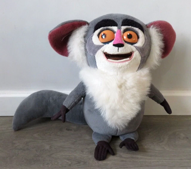 2004 DREAMWORKS GOSH Madagascar Maurice Grey Lemur Plush Soft Toy 11 ...