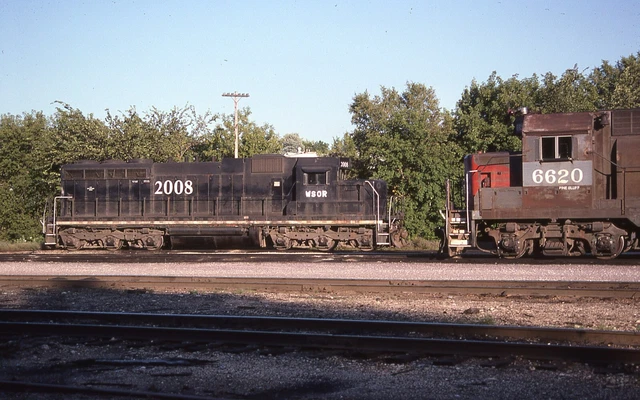 BN ORIG SLIDE WSOR Wisconsin & Southern SD20 #2008+6620 - Janesville WI ...