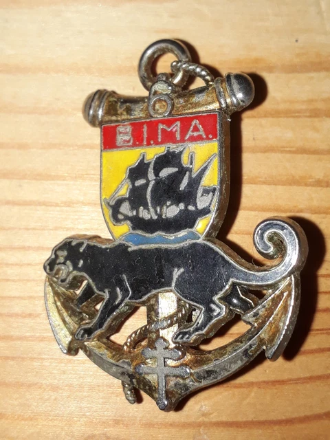 INSIGNE MILITAIRE COLONIALE G3214 3 BIMa TDM infanterie de marine indo panthère EUR 13,09 ...