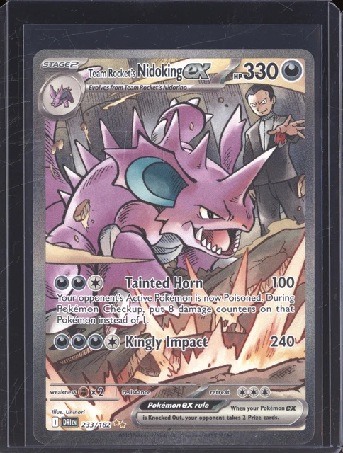 TEAM ROCKET'S NIDOKING ex 2025 Pokemon Destined Rivals DRI 233/182 Special SIR $275.00 - PicClick AU