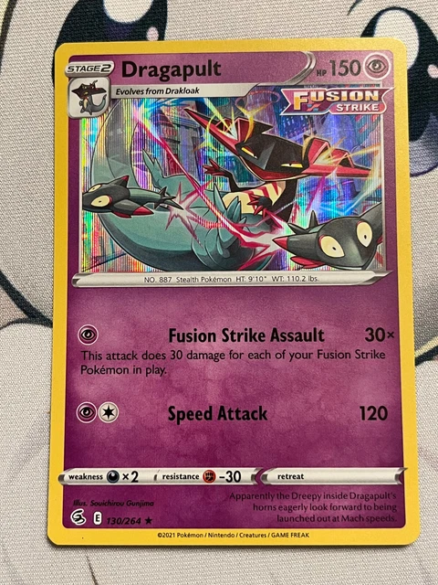 CARTE POKEMON TCG - Dragapult - Fusion Strike - 130/264 - Holo Rare EUR ...