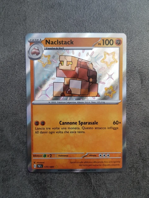 CARTE POKÉMON, DESTINO di Paldea, 177/091 Naclstack SHINY EUR 3,90 - PicClick IT
