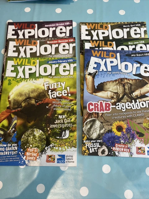 WILD EXPLORER MAGAZINES Bundle RSPB nature Magazine For Children Sept ...