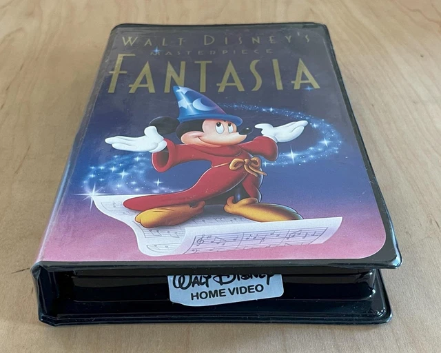 FANTASIA (1940) OPEN VHS Walt Disney Masterpiece Clamshell Release w ...