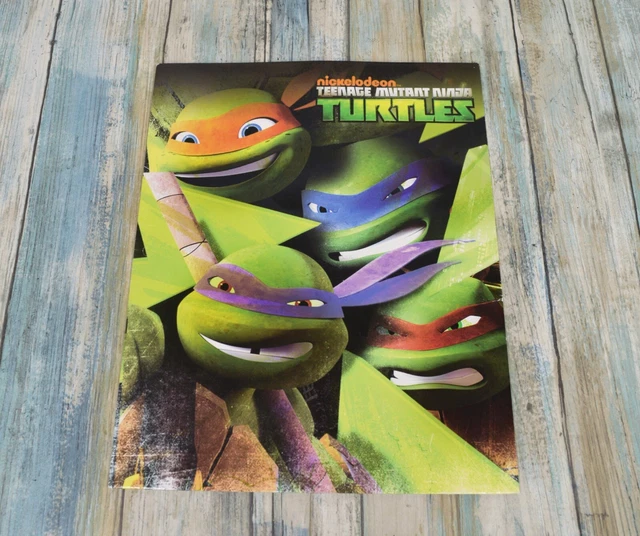 TEENAGE MUTANT NINJA Turtles School Portfolio Folder 2 Pocket 3 Ring £9 ...