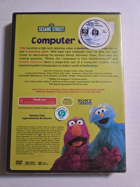 SESAME STREET COMPUTER Caper DVD Kids Show Elmo, Learning NEW SEALED ...