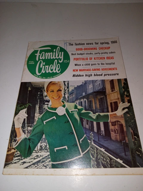 FAMILY CIRCLE MAGAZINE February 1966 Grooming Check Up Child Hospital ...