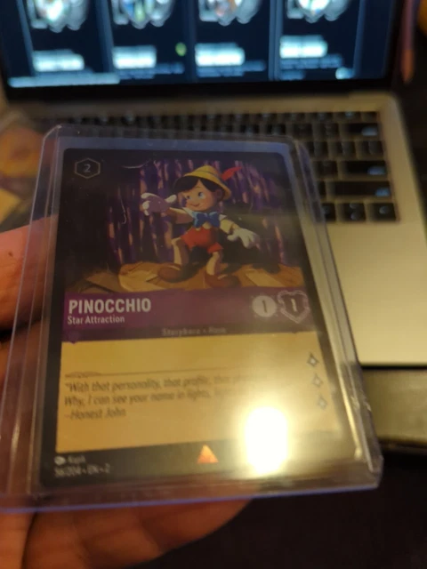 LÁMINA RARA DISNEY Lorcana: Rise Of The Floodborn Pinocho 56/204 casi ...