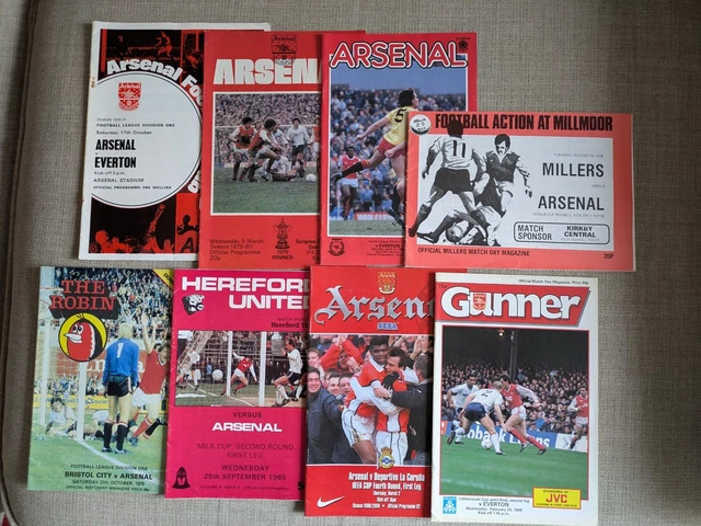ARSENAL PROGRAMMES X 8. LOOK !! £3.82 - PicClick UK