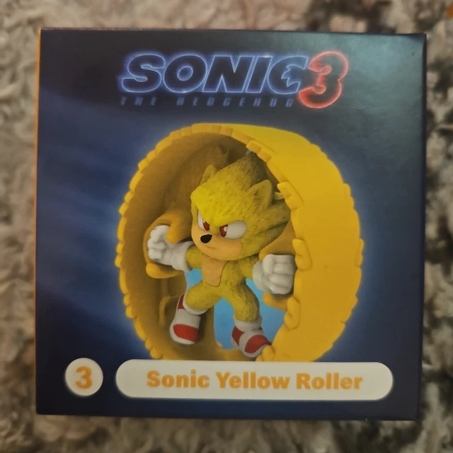 2024 MCDONALDS HAPPY Meal Toy Sonic 3 Sonic Yellow Roller #3 Collectible New $7.99 - PicClick AU