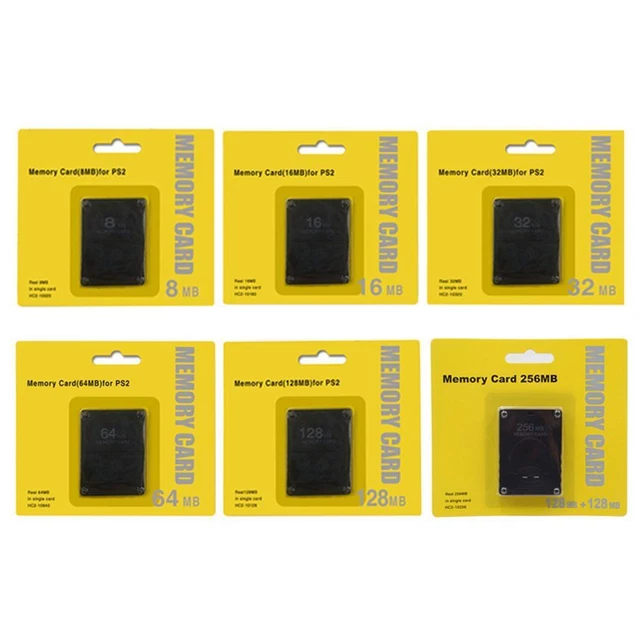 CARTE MÉMOIRE POUR PlayStation 2 pour PS2 8/16/32/64/128/256 Mo. États ...
