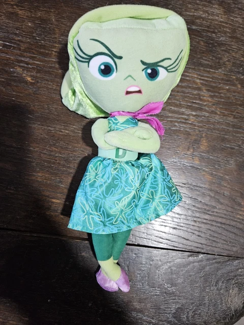 PIXARS INSIDE OUT Disgust Green Soft Cuddly Toy Plush Doll Disney Pixar ...