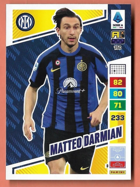 PANINI CALCIATORI ADRENALYN 2023-24 2024 CARD N.150 Matteo Darmian ...