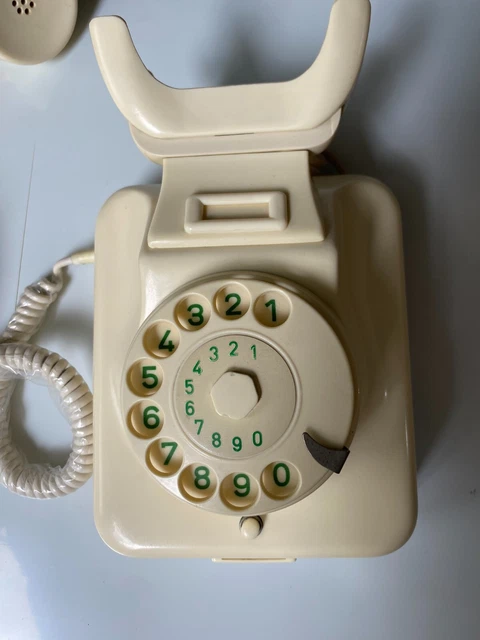 VINTAGE GERMAN W49 rotary dial wall mount telephone. £20.00 - PicClick UK