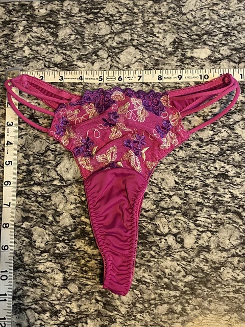 VTG FREDERICK’S OF Hollywood Triple String Thong Panties Sz XL Pink And ...