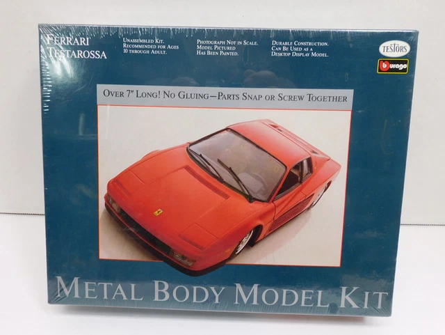 TESTORS BURAGO FERRARI Testarossa Metal Body Model Kit NEW SEALED EUR ...