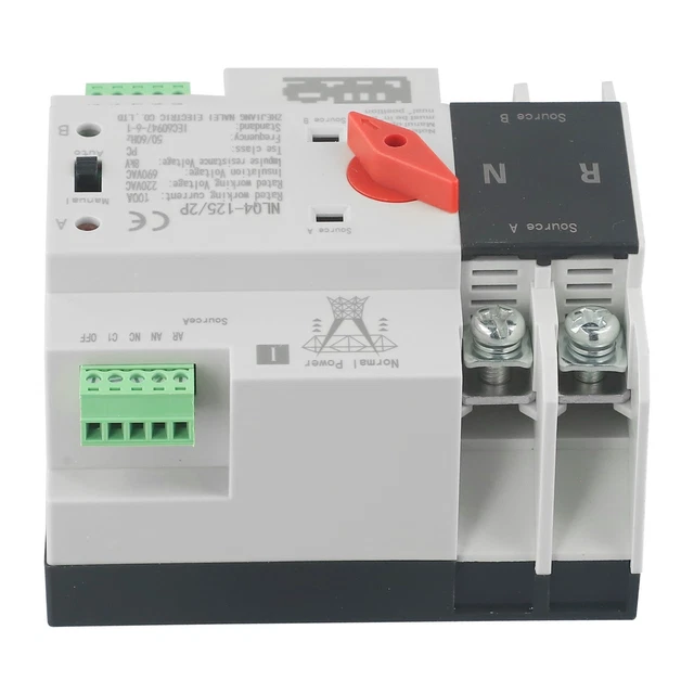 DUAL POWER AUTOMATIC Transfer Switch Automatic Transfer Switch AC 220V ...