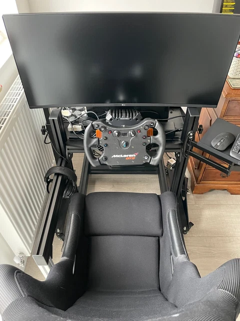 SIM RACING RIG - Sim Rig + PC+Monitor+Fanatec DD Wheel / Pedals+Racing ...