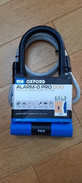 OXFORD ALARM-D PRO Duo Sold Secure Gold U-Lock & Cable (320x173mm & 1 ...
