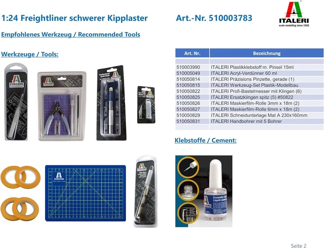 ITALERI 3783 1:24 Freightliner Heavy Dump Truck, Faithful Replica, M ...
