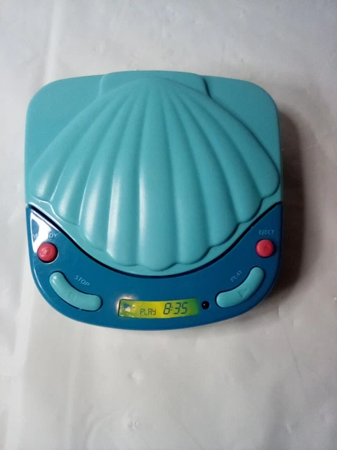 DISNEY THE LITTLE Mermaid Toy Musical CD player Sea Sounds works 1988 ...
