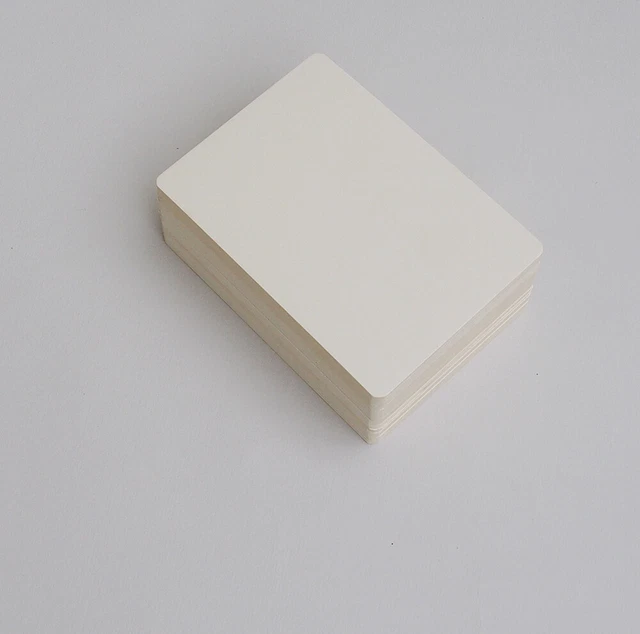 30 X BLANK Flat Cards,Rounded Corners Cardstock Artist Supplies, 300GSM ...