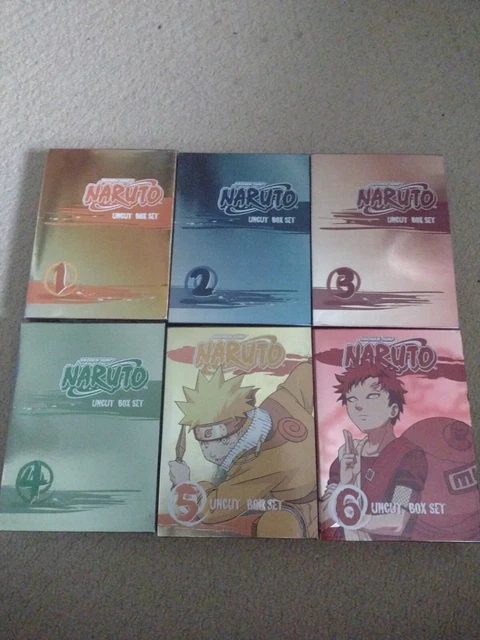 SHONEN JUMP NARUTO Uncut Box Set 1 - 6 Multi-Disc Sets Lot EUR 59,74 ...