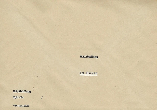 DDR MFS STASI Grenze PKE Briefumschlag HA Abteilung EUR 2,00 - PicClick DE